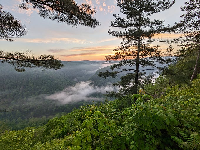 Sunset at Leonard Harrison – when the sky puts on its evening show and the canyon holds its breath in appreciation.