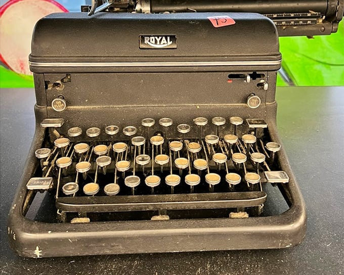 This vintage Royal typewriter has stories to tell—and is ready for you to write a few more chapters of its history.