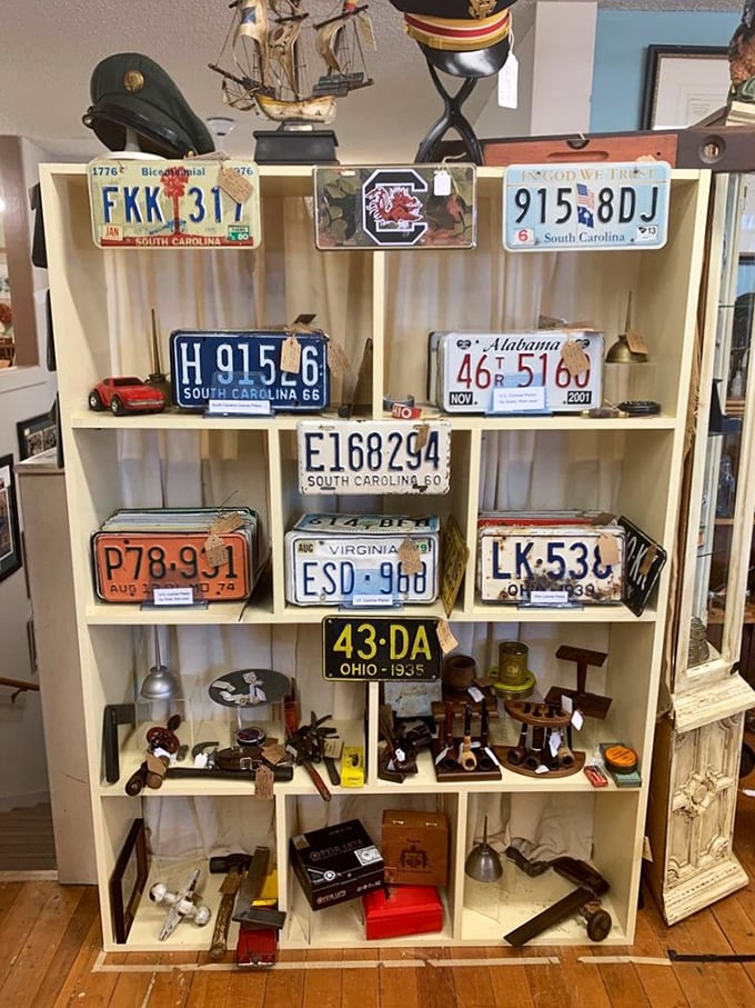 License plates that outlived their vehicles – now these rusty rectangles of Americana tell stories of road trips through the Carolinas and beyond.