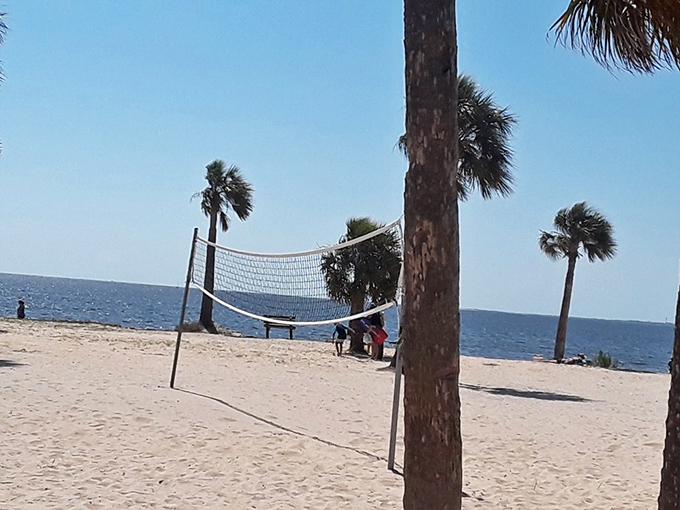 Where competitive spirits meet sandy landings – volleyball with a view that beats any gym.