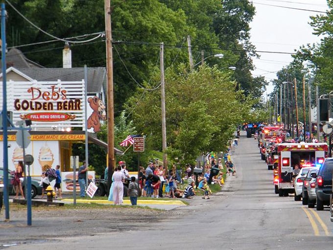 Rolling hills and peaceful valleys surround this charming Ohio farming community.