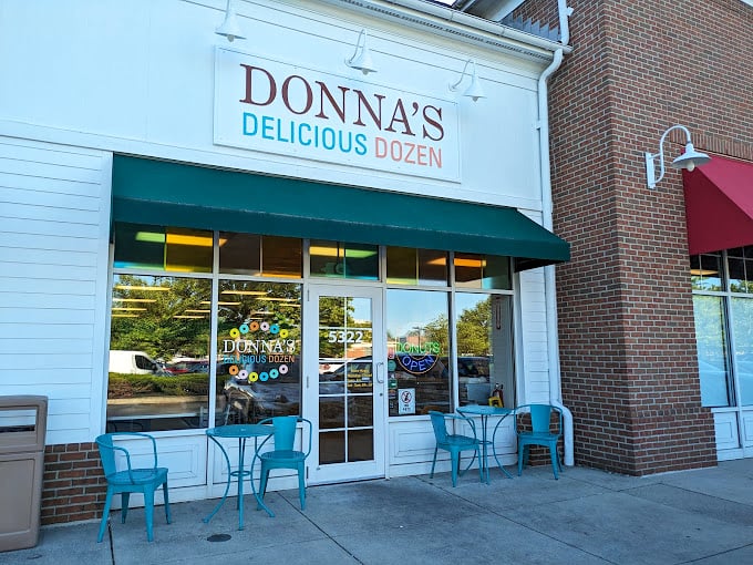 Donna's cheerful blue chairs invite you to slow down and savor life's simple pleasures in this Columbus neighborhood gem.