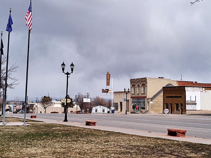 Fillmore's historic buildings stand proudly against mountain backdrops – where Utah's territorial past meets affordable present.