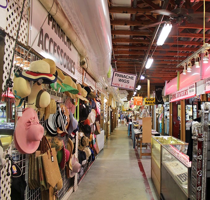 Flamingo Island's toy vendor creates a display that would make any collector's heart skip a beat. Childhood memories, perfectly preserved!
