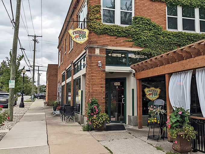 The Friendly Fox's ivy-covered brick building looks like it belongs in a storybook—complete with happily-ever-after sandwiches.
