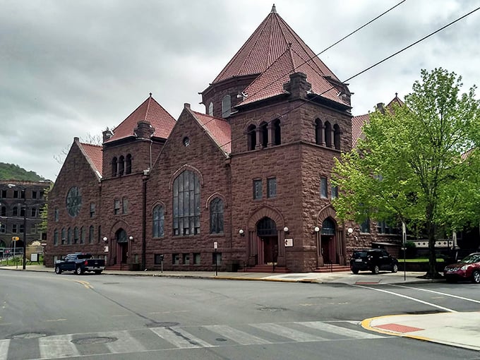 Johnstown's impressive stone church stands sentinel over the city, where resilience and affordability create perfect retirement harmony.