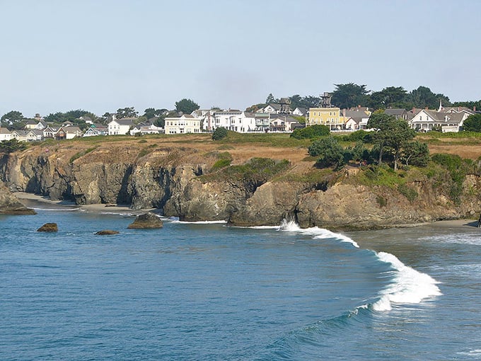 Mendocino's Victorian village perches on dramatic cliffs, creating California's most romantic coastal fairy tale setting.