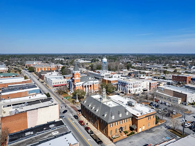 From above, Statesboro's layout reveals a college town where both students and retirees find financial breathing room.