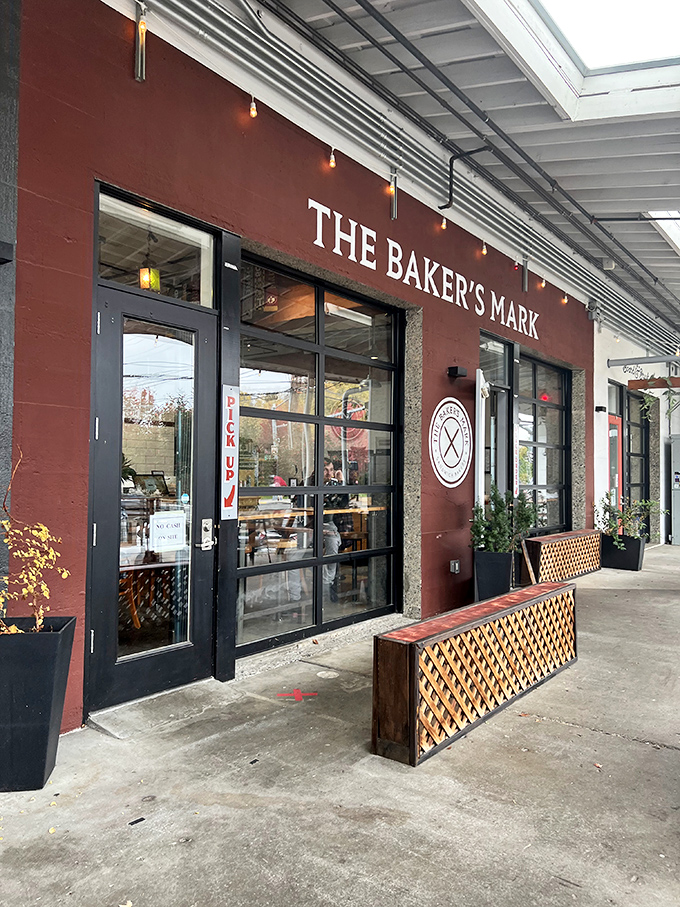 That storefront screams "artisanal" without trying too hard. The bread backs it up. 
