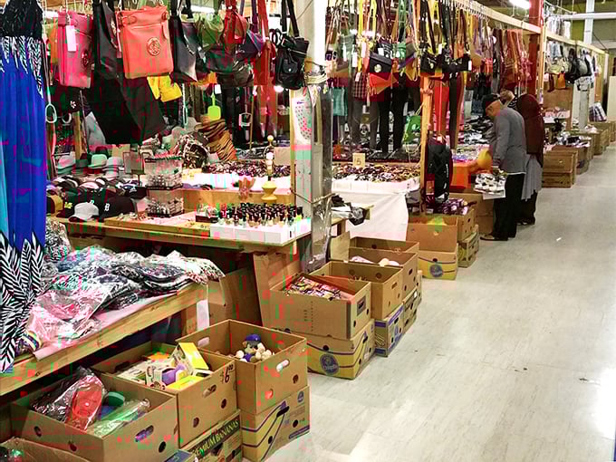 Inside County Line, aisles overflow with merchandise from floor to ceiling—a treasure hunter's dream come true!