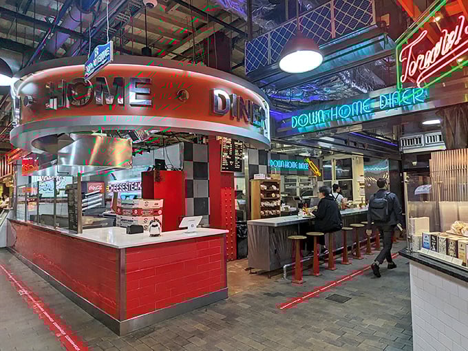Counter service meets comfort food in this bustling corner where every meal feels like a celebration.