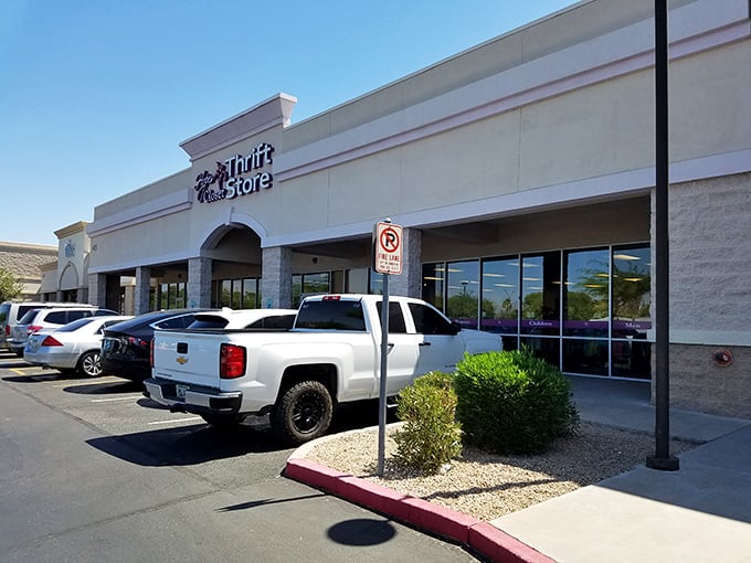 The subtle stone accents and clean lines hint at the boutique experience waiting inside.