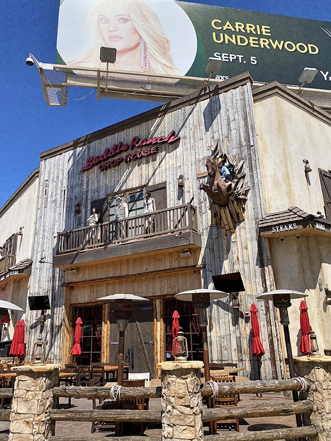 Part theme park, part serious steakhouse—Saddle Ranch proves you can have your steak and ride a mechanical bull too!