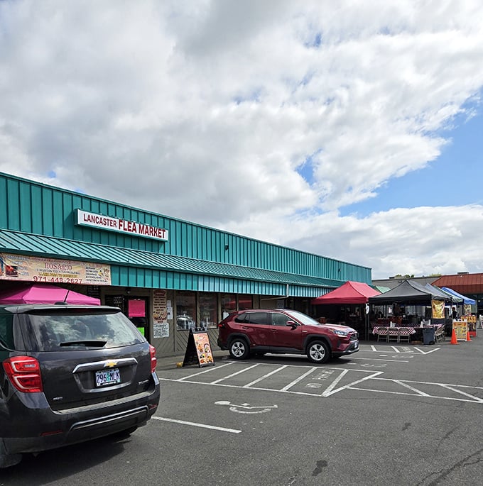 Lancaster Flea Market spills into the parking lot on sunny days. Those colorful tents aren't just for shade—they're pop-up treasure chests waiting to be explored!