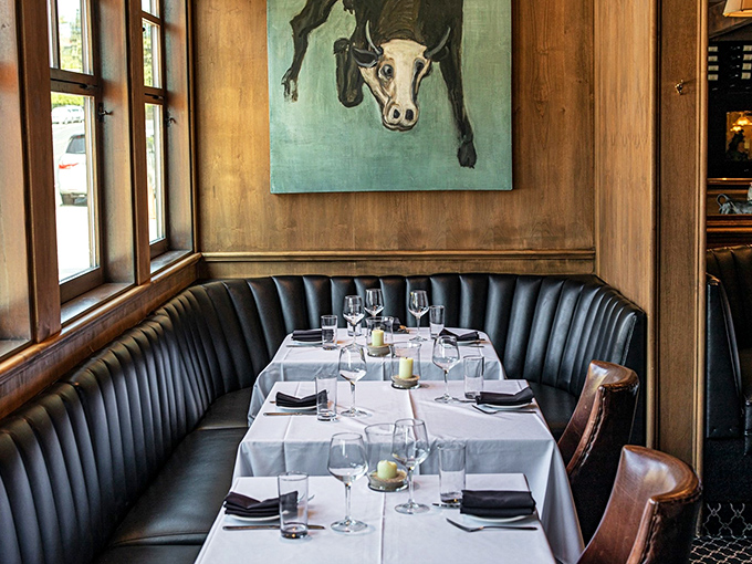 These leather booths have witnessed countless celebrations, first dates, and "I needed a good steak" therapy sessions.
