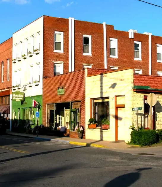dreamy town virginia postcard ftr