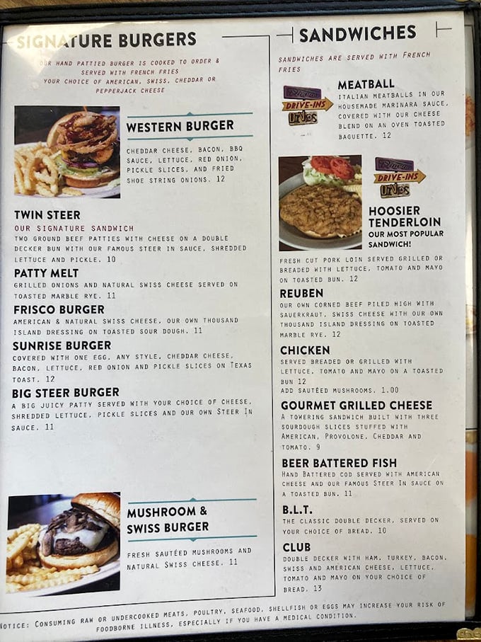 Menu poetry for hungry souls. Each description promises a journey to comfort food nirvana, with that meatball sub calling your name like a siren song.