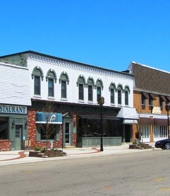 worthy town michigan postcard ftr