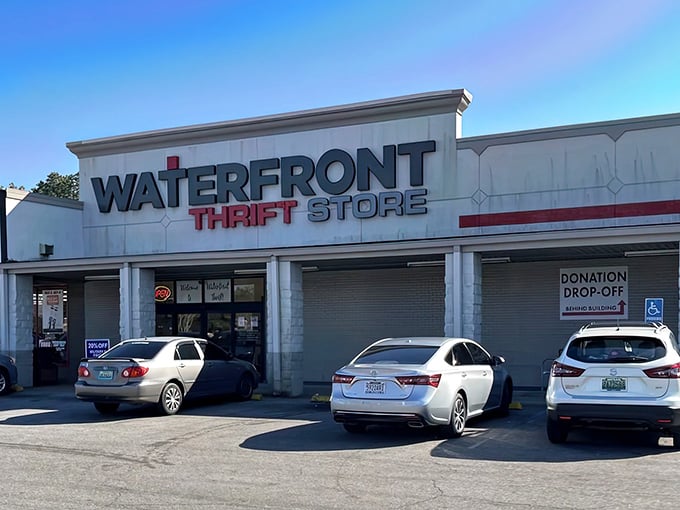 That distinctive storefront isn't just inviting you in—it's practically waving you down from the parking lot.