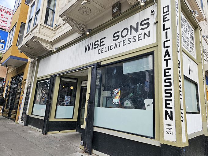 The unassuming storefront of Wise Sons on 24th Street belies the culinary treasures within. Like finding a New York deli transported to San Francisco's colorful Mission District.