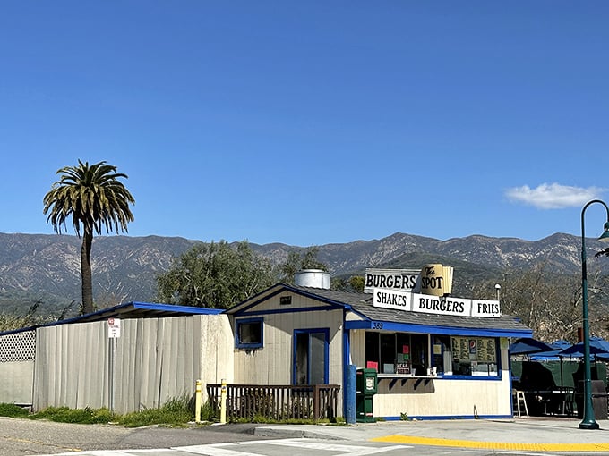 Mountains meet burger magic at this beloved Carpinteria landmark that's been feeding beach-goers for generations.