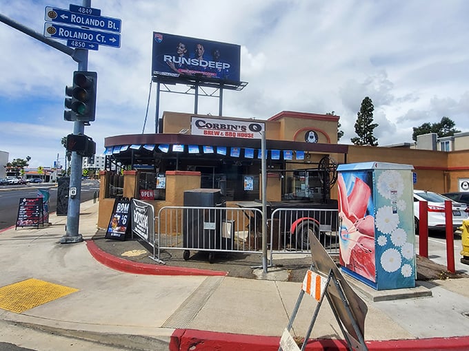 The unassuming exterior hides some of the best barbecue in San Diego – your new favorite secret spot.