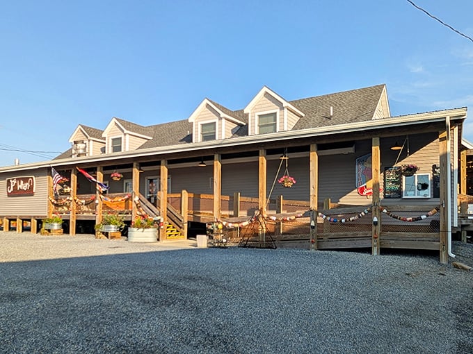 JP's on the Wharf sits pretty on the water, promising the kind of waterfront dining that makes landlocked restaurants jealous.