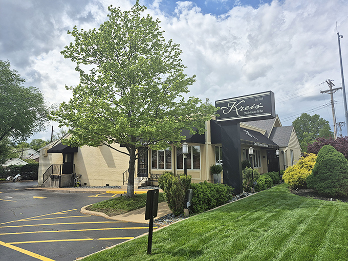 The cream-colored exterior of Kreis' might look unassuming, but inside lurks a carnivore's paradise that's been luring meat lovers for generations.