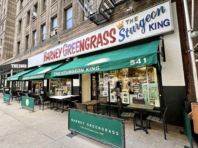 The iconic storefront announces itself proudly: "The Sturgeon King" isn't just a title—it's a well-earned crown in New York's culinary kingdom.