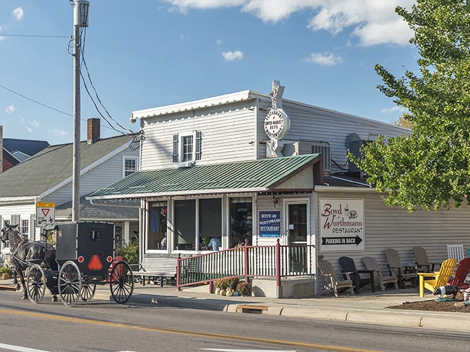 Where horse-drawn buggies meet modern cars, Boyd & Wurthmann stands as a timeless beacon of comfort food in the heart of Ohio's Amish Country.