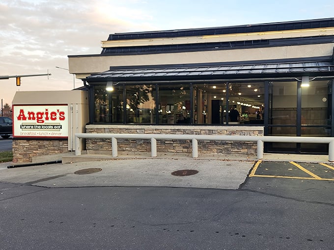 Angie's iconic red sign promises what every food lover seeks: a place "where the locals eat." No greater endorsement exists in the culinary universe.