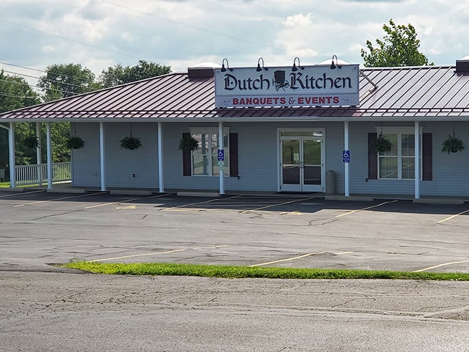 The unassuming exterior of Dutch Kitchen in Dalton hides culinary treasures within, like finding a secret food paradise behind door number one.