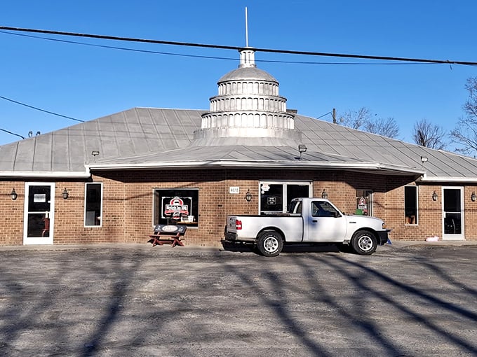 That iconic silver dome crowning Skylight Inn BBQ isn't just architectural flair—it's a beacon calling hungry pilgrims to this temple of pork in Ayden.