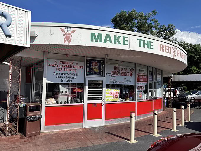 The Red Rabbit Drive-In stands as a roadside beacon of nostalgia—simple, welcoming, and home to the kind of comfort food worth pulling over for