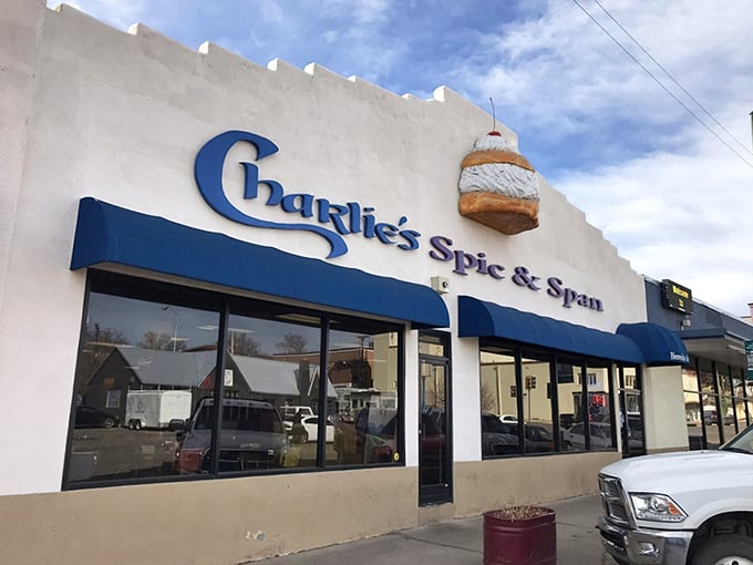 That giant donut sign above the entrance isn't false advertising—it's a delicious promise being kept daily.