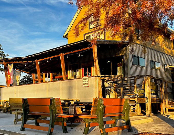That cheerful yellow exterior isn't just a building – it's a beacon calling barbecue lovers home for lunch.