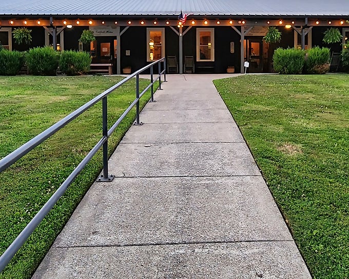 Don't let the unassuming exterior fool you – some of Tennessee's most memorable meals happen at the end of this simple concrete walkway.