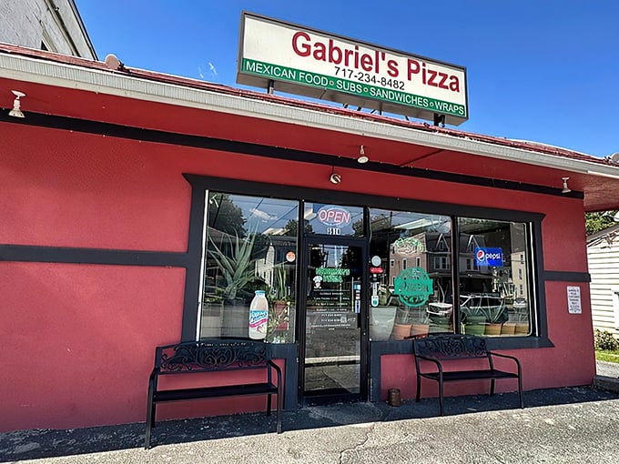 Gabriel’s bold red storefront may look unassuming, but inside this Harrisburg favorite, pizza and subs shine.