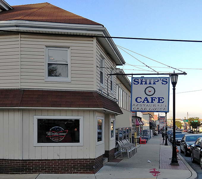 The unassuming exterior of Ship's Café in Catonsville hides culinary treasures within. Like finding a pearl in an oyster, the real magic happens inside.