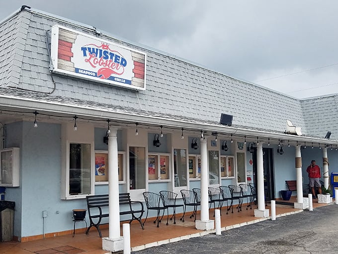 The unassuming exterior of Twisted Lobster proves once again that in Florida, the most magical seafood often hides in the most modest packages.