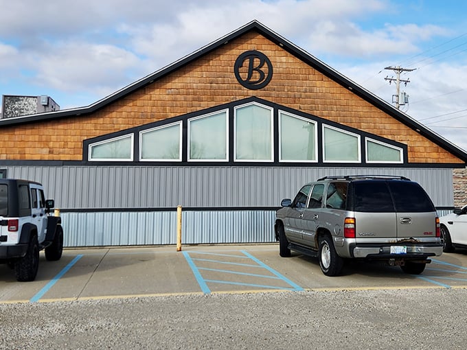 Gravel parking lot, cedar shake siding, and zero pretension – Bill's Steak House is the definition of "don't judge a book by its cover."