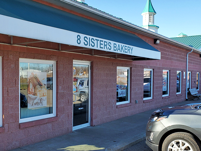 The pink exterior of 8 Sisters Bakery isn't just a building—it's a beacon of hope for carb enthusiasts across Ohio.