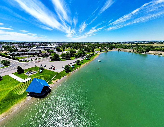 Jensen Grove's lake proves paradise doesn't require a passport – just a fishing pole and some patience.