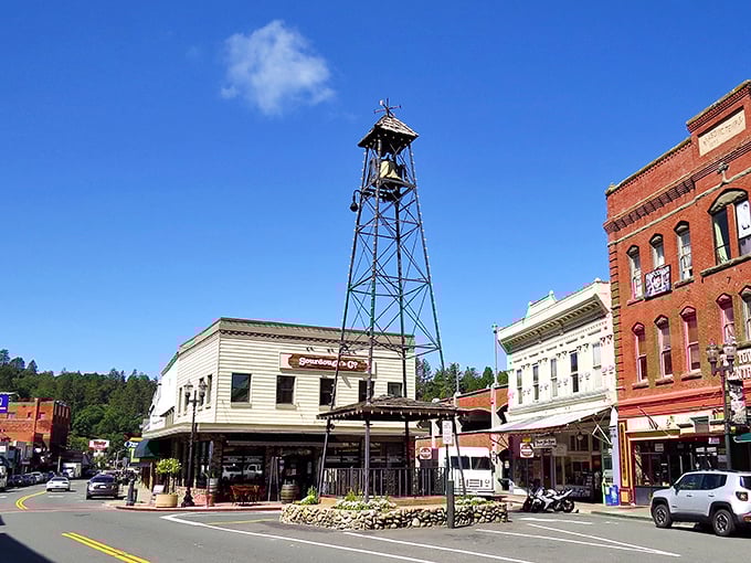 That bell tower stands guard like a Victorian superhero, minus the cape but with all the charm.