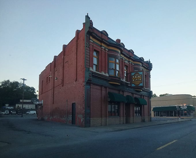The historic brick façade of Frederick Inn Steakhouse stands proudly in St. Joseph, a time-honored beacon for carnivores seeking meaty salvation.