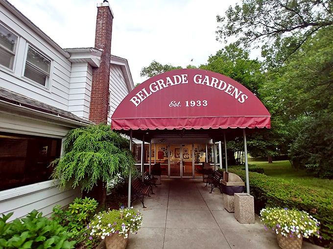 Barberton’s Belgrade Gardens has been rocking that red awning since 1933—proof that some local favorites never go out of style.