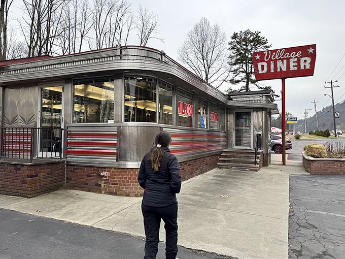 Winter, spring, summer, or fall – the Village Diner's iconic silhouette promises the same timeless experience that's kept locals coming back for generations.