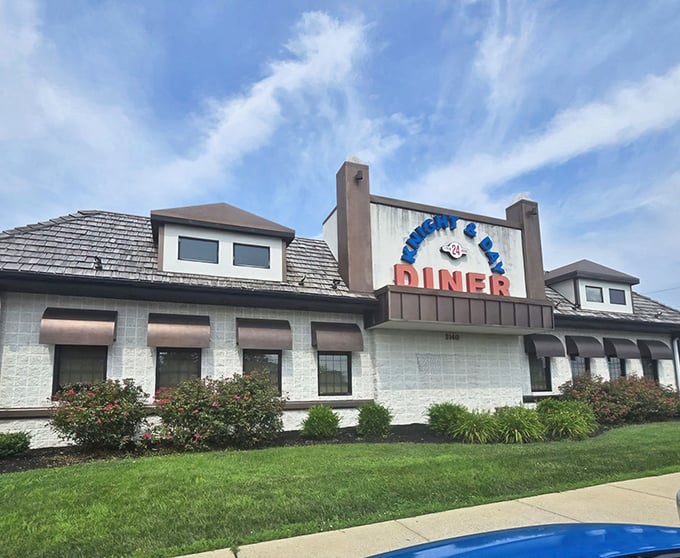The classic diner silhouette against a Pennsylvania sky – where comfort food dreams come true and calories don't count until tomorrow.