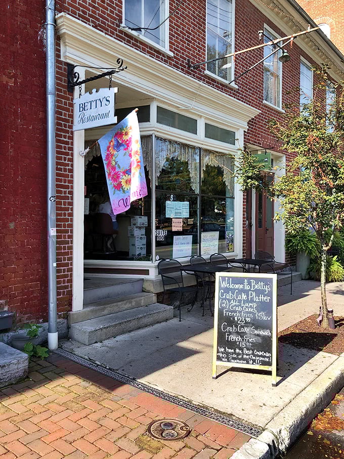 That welcoming awning and patriotic flag announce you've found Shepherdstown's breakfast headquarters—where early risers become believers.