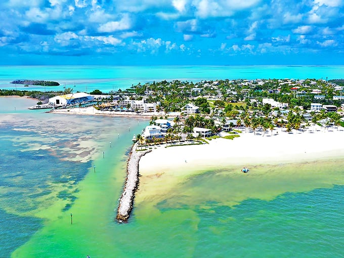 Mother Nature showing off her color palette – where pristine beaches meet impossibly blue waters, creating the postcard moment you'll be bragging about for years.